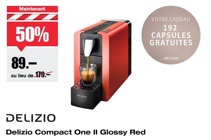 Bon plan Melectronics - Machine à café Delizio Compact One II à CHF89 ...