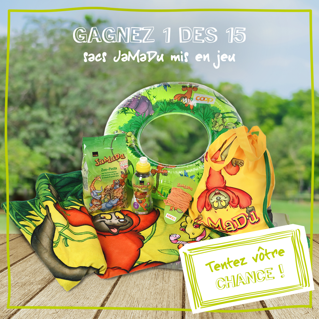 Concours Hello Family - Gagnez l'un des 15 sacs JaMaDu d'été - Concours.ch