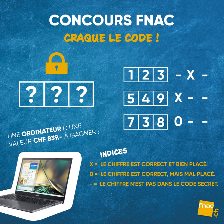 Concours fnac_suisse_officiel - Gagnez un ordinateur exceptionnel ...