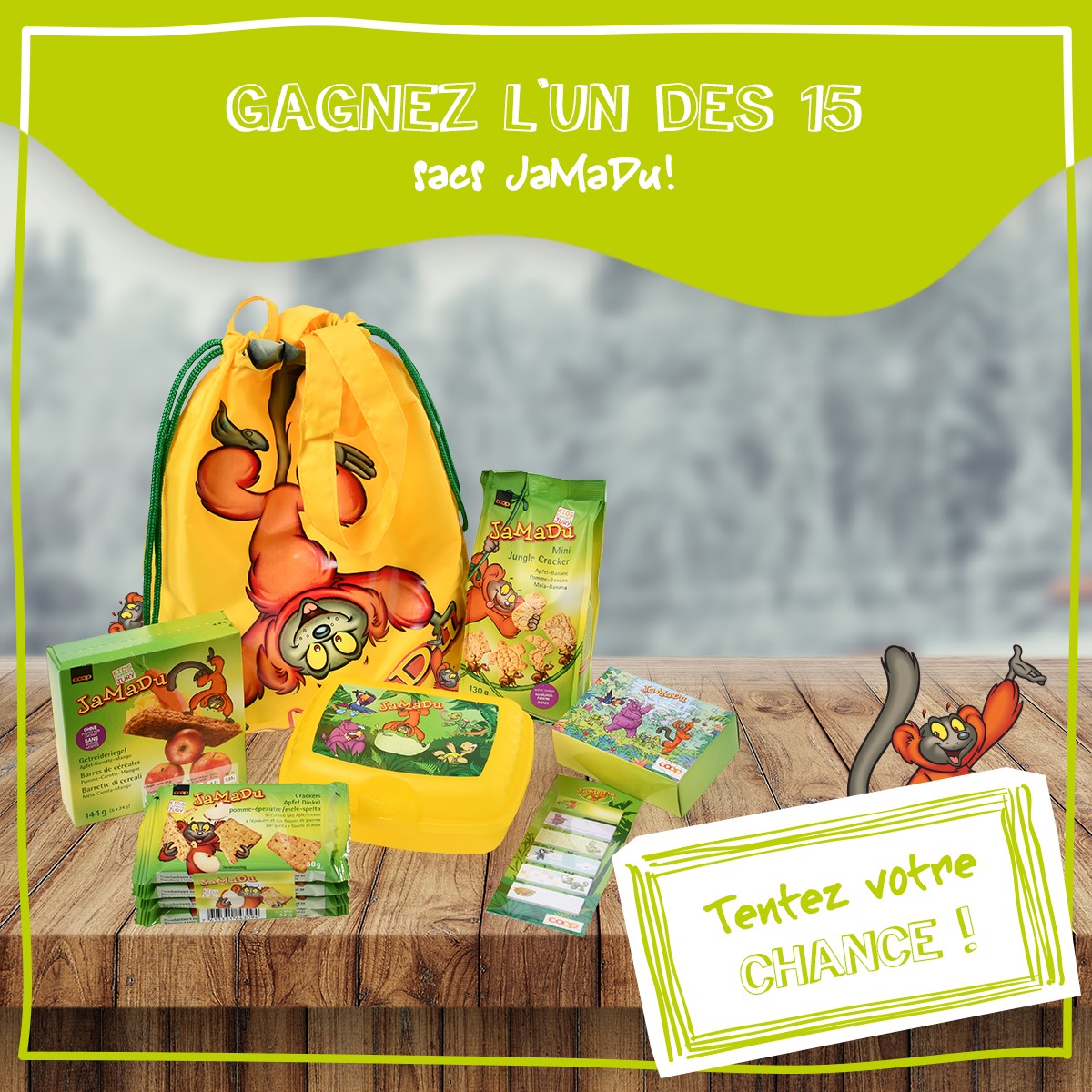 Concours Hello Family - Gagnez l'un des 15 sacs JaMaDu - Concours.ch