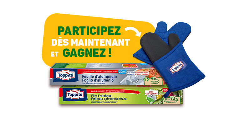 Concours Toppits - Gagnez 5 x 1 paquet de produits Toppits, y compris ...