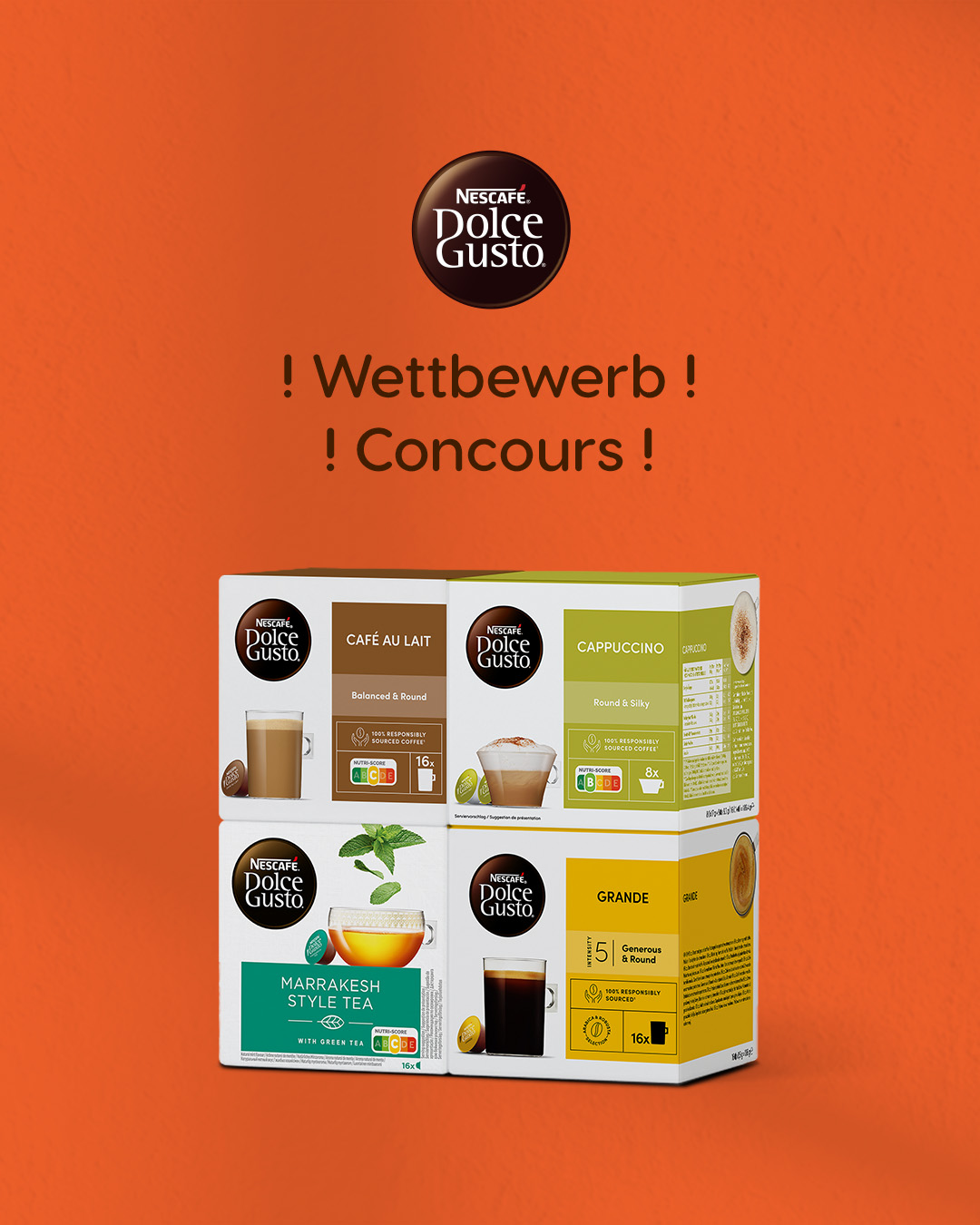 Concours NESCAFÉ Dolce Gusto Schweiz-Suisse-Svizzera - Gagnez les 4 ...