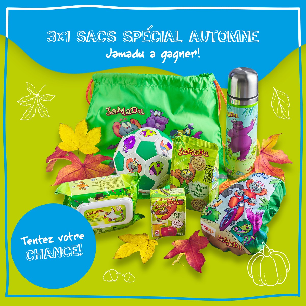 Concours hellofamily.ch - Gagnez 3 sacs spécial automne JaMaDu ...